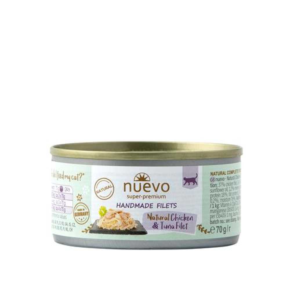 Nuevo Handmade NATURAL - fileti piletine i tune 70g