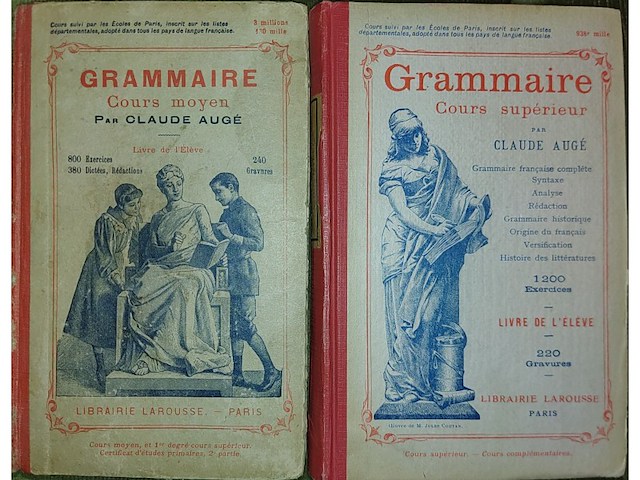 Claude Augé, GRAMMAIRE COURS MOYEN + COURS SUPÉRIEUR