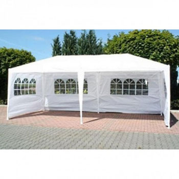 Gazebo tenda 3 x 6 sa bočnim stranama - bela 055432