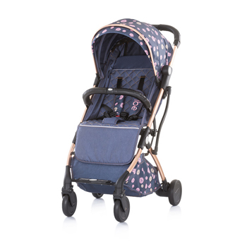 Chipolino kolica za bebe Vibe Denim Rose