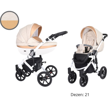 Kunert kolica za bebe 2u1 set Mila beli ram 21