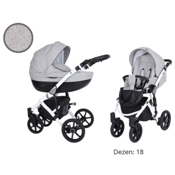 Kunert kolica za bebe 2u1 set Mila beli ram 18