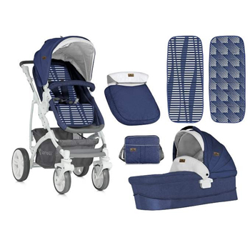 Lorelli kolica za bebe Arizona + Pram body+ Bag Blue 2018