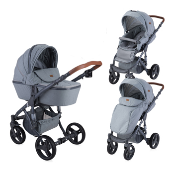 Lorelli kolica za bebe 2 u 1 Rimini Grey Triangles + Mama Bag 2019