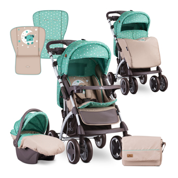 Lorelli kolica za bebe 2 u 1 Toledo Green&Beige Moon Bear