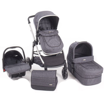 Kikka Boo dečija kolica set 3u1 Maui grey