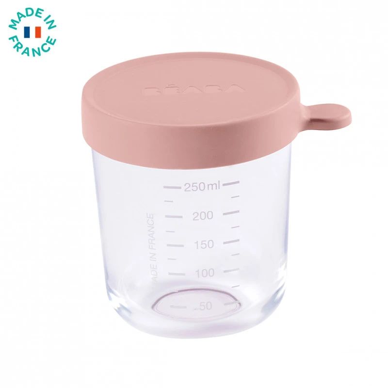 Beaba staklena posuda za čuvanje hrane 250ml roze