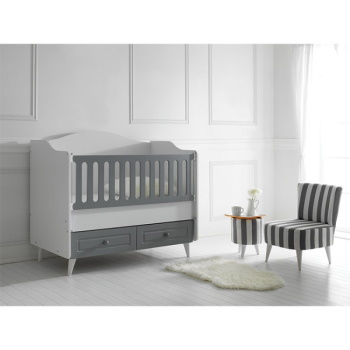 Belis krevetac za bebe Siena 120x60cm sivi