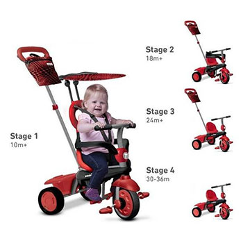 Smart Trike tricikl Vanilla Red