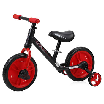 Bicikl balance bike energy 2 in1 Black&Red