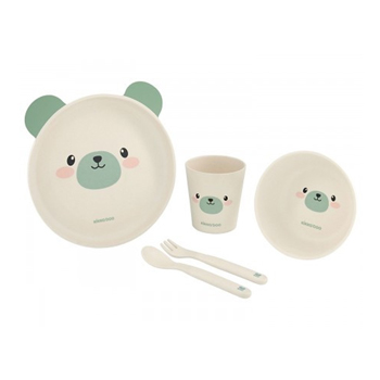 Kikka Boo set posuđa od bambusa Bear mint