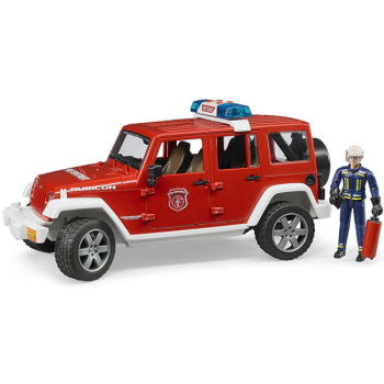 Bruder džip Wrangler vatrogasni sa figurom 025281