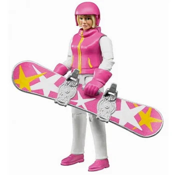 Bruder figura žena na snowboard-u 604202