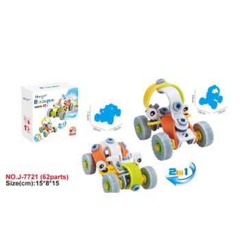 Hoogar set igračaka Building Blocks auto 2u1 62 dela