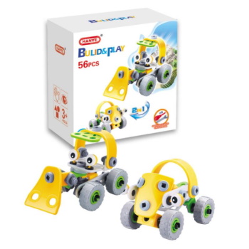 Hoogar set igračaka Building Blocks traktor 2u1 56 delova