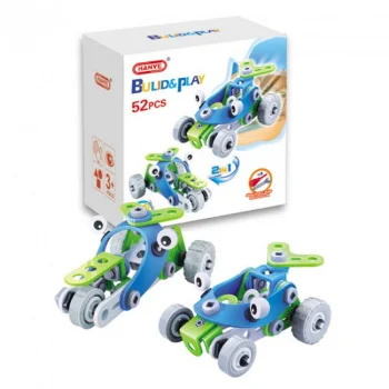 Hoogar set igračaka Building Blocks trkački auto 2u1 52 dela