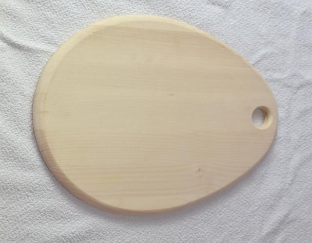 Wood Holz Daska jajastog oblika 350 x 290 x 16 mm