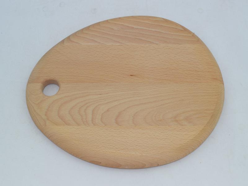 Wood Holz Daska jajastog oblika 350 x 290 x 16 mm