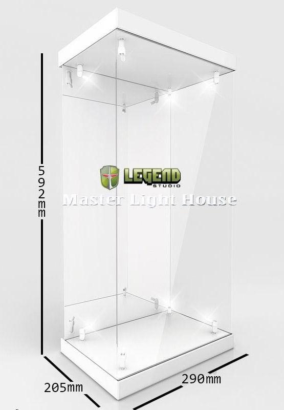 Legend Studio Master Light House Acrylic Display Case with Lighting for 1/4 Action Figures (white)