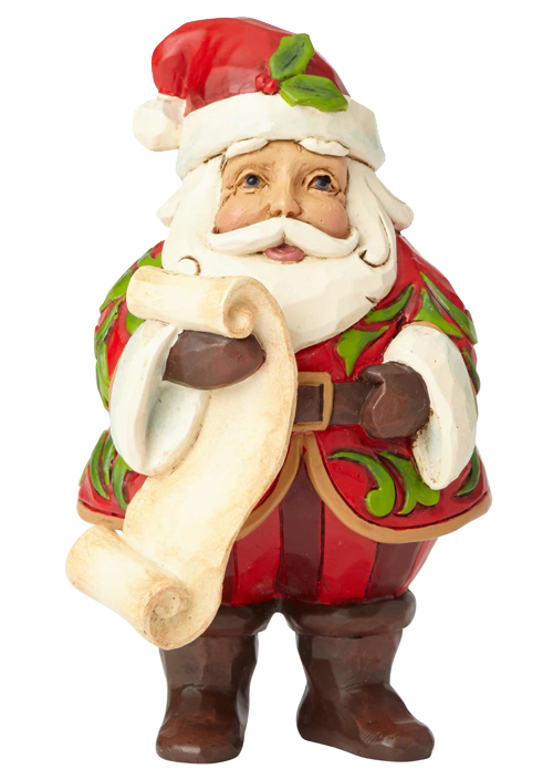 Jim Shore Mini Santa With List