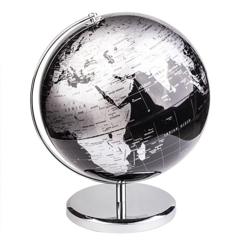 Globus Metalik Crni 30 cm