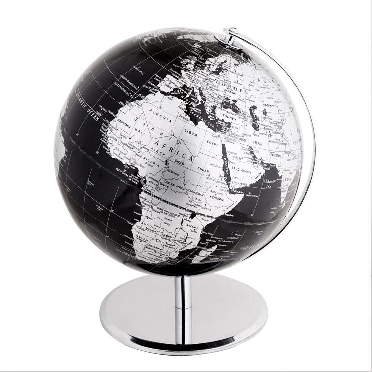 Globus Metalik Crni 25 cm