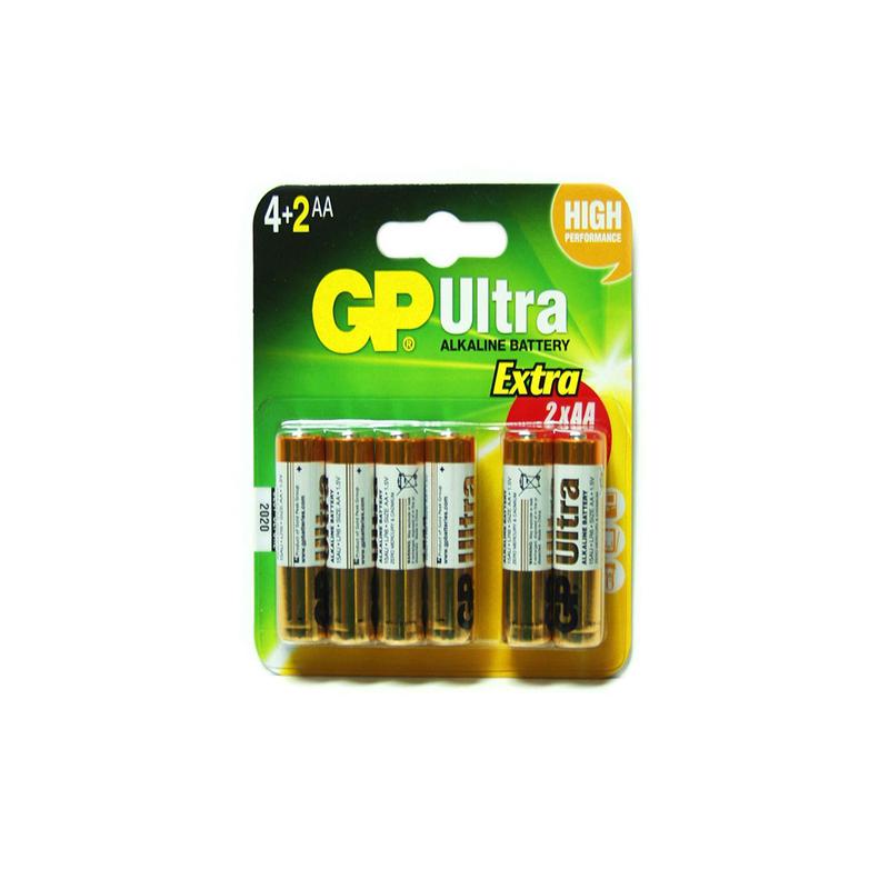 Baterija GP ultra alkalna LR06 AA 4+2