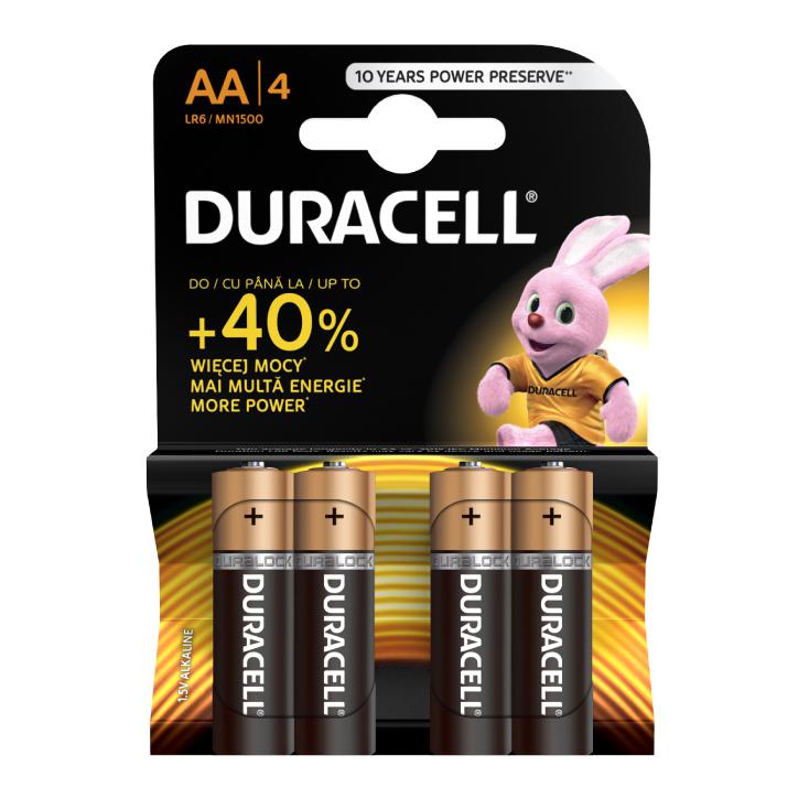 Duracell alkalne baterije AA DUR-LR6/BP4
