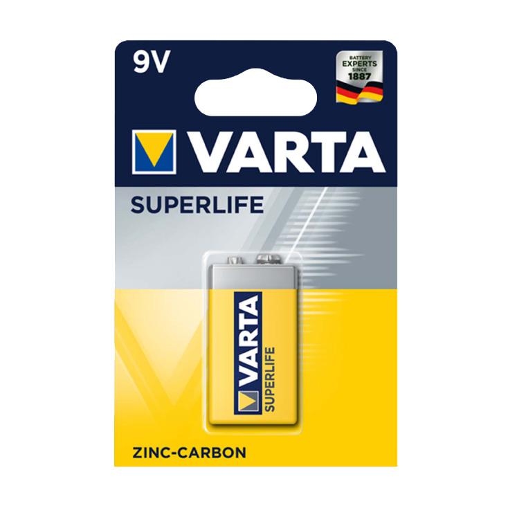 Varta cink-karbon baterija 9V VAR-6F22/1BL