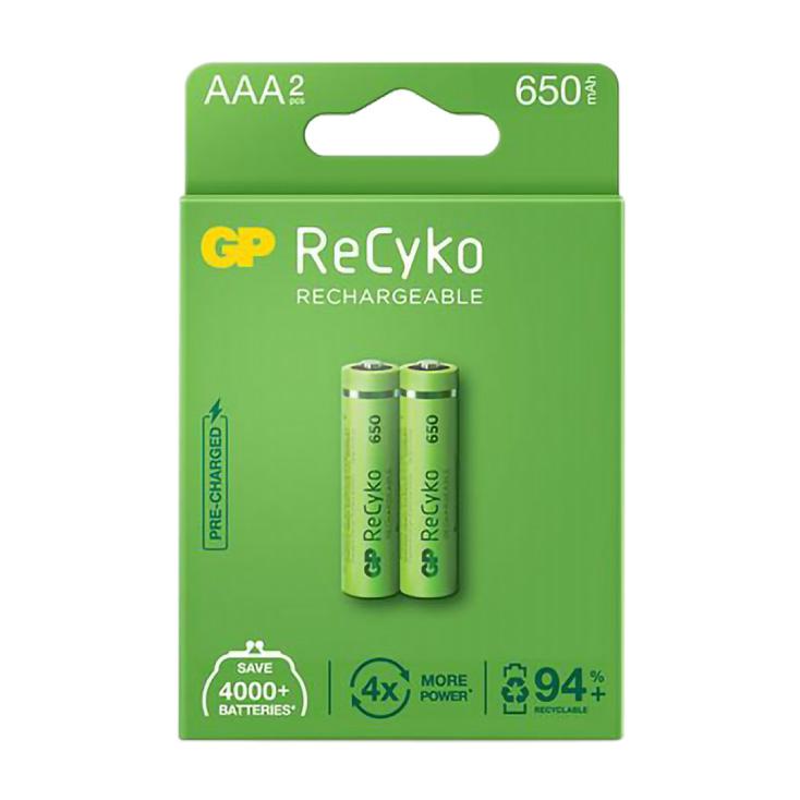 GP punjive baterije AAA 650 mAh GP-65AAAHCE/2BP