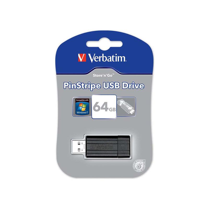 Flash USB 64 gb Verbatim Pin stripe 2.0