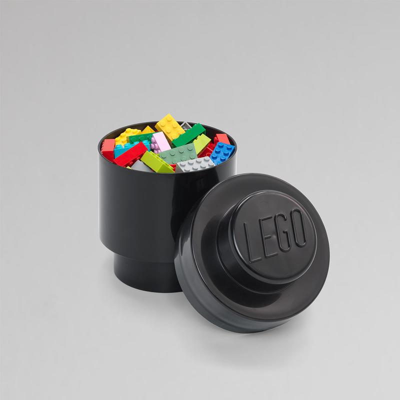 LEGO kutija za odlaganje, okrugla (1): Crna