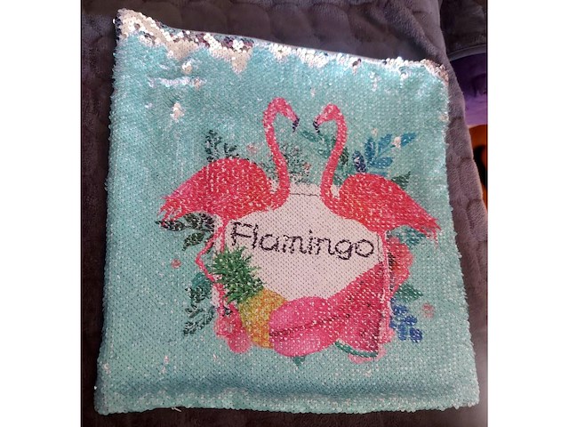 Piši-briši jastučnica Flamingosi