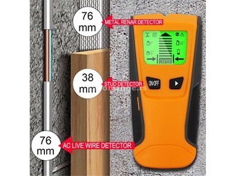 Detektor za metal, elektricni kabal, i drvo sa lcd ekranom