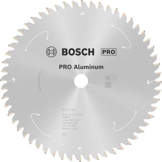 Bosch PRO Aluminium list za akumulatorsku kružnu testeru 184x2x16 mm 56z HLTCG max 7.900 o/min (2608837766)