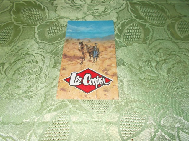 Lee Cooper - stara kartonska reklama - 16,5x9 cm