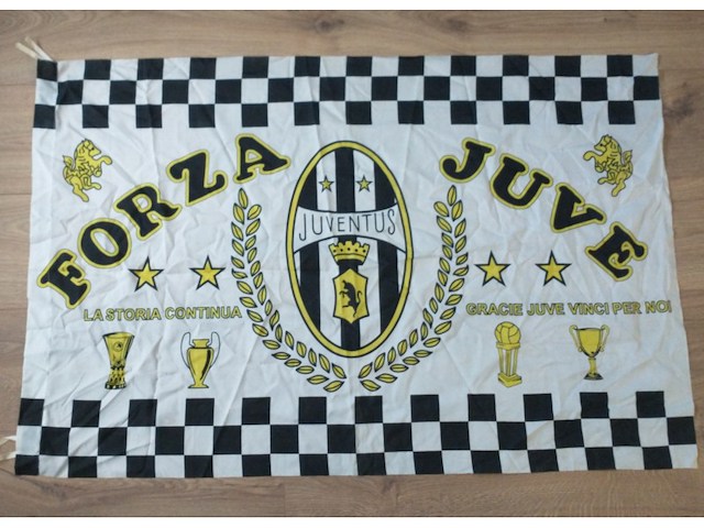 zastava navijačka FORZA JUVE - JUVENTUS