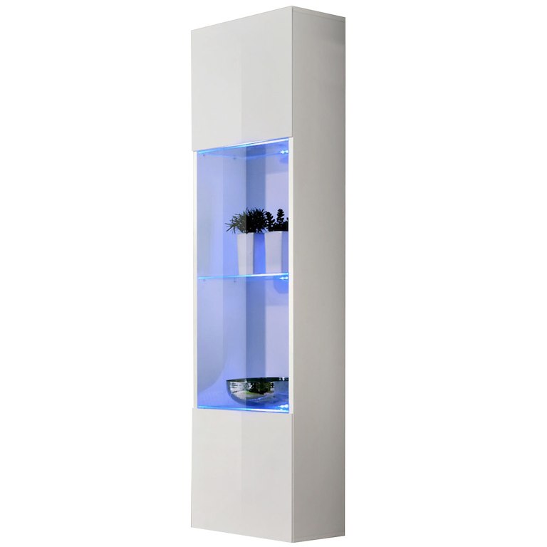 Vitrina Fly 1 vrata 40x29x170 bela