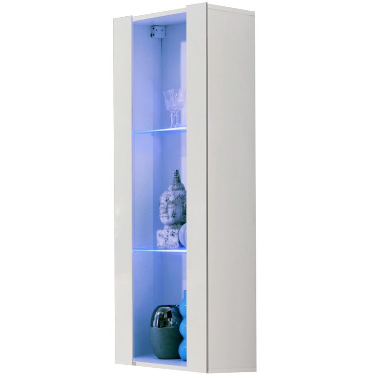 Vitrina Fly 1 vrata 40x29x126 bela