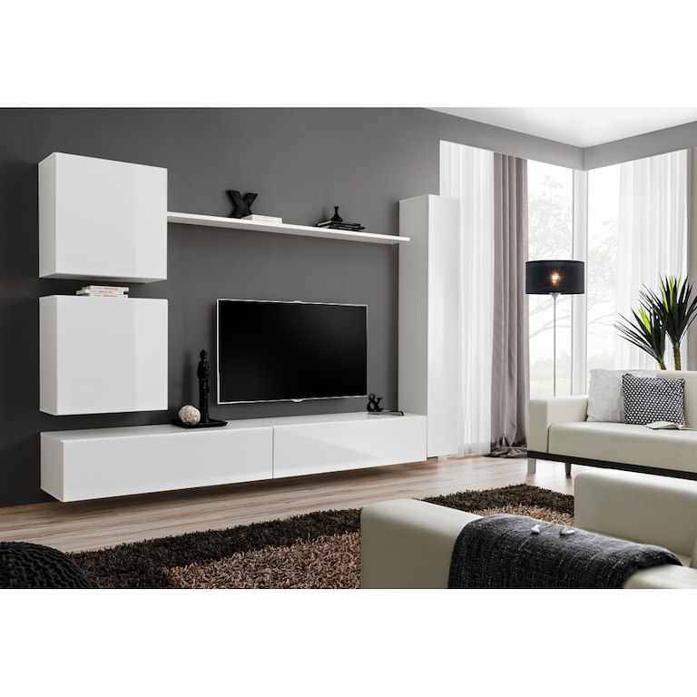 Regal Switch VIII 280x40x180 cm bela