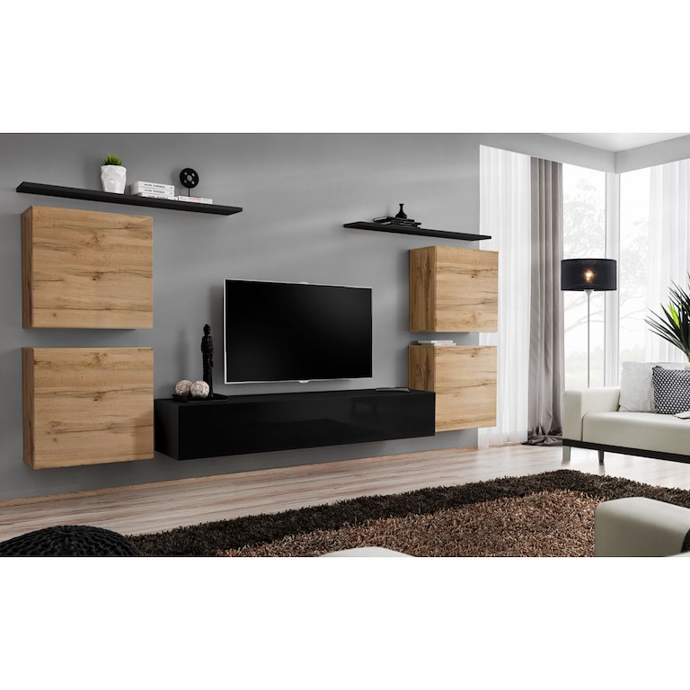 Regal Switch IV 320x40x130 cm natur/crna