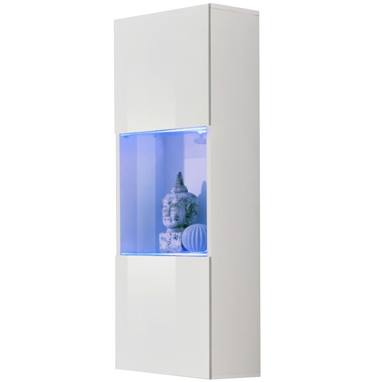 Vitrina Fly 1 vrata 40x29x126 bela