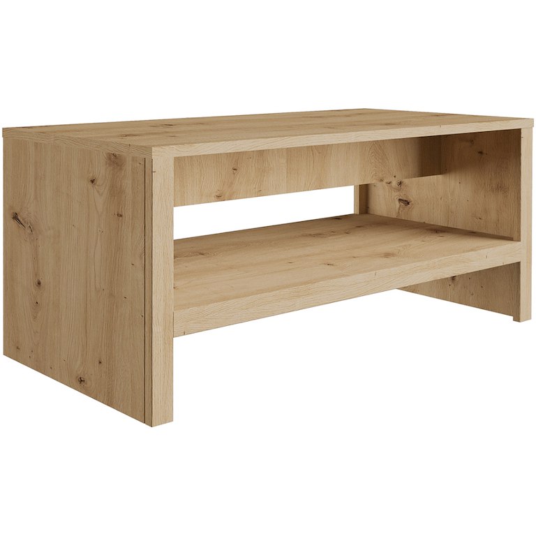 Klub sto Malta 1 polica 120x60x52 cm natur (artisan oak)