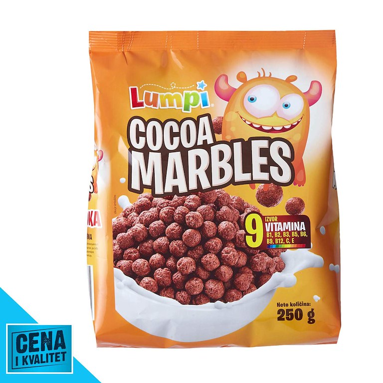 Lumpi pahuljice choco marbles 250g lumpi