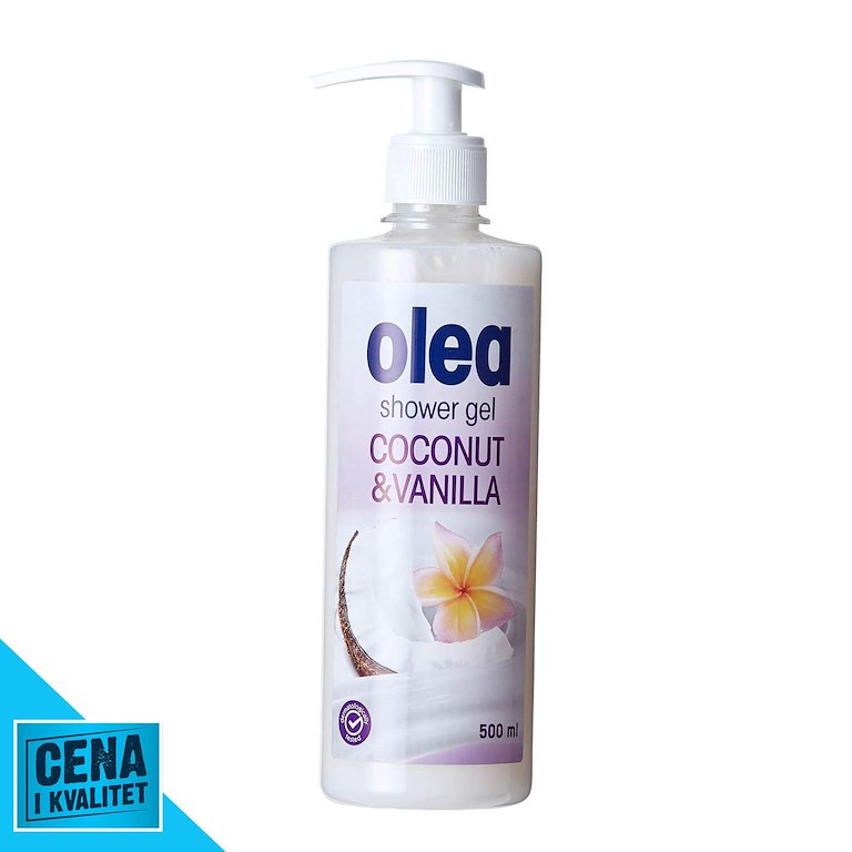 Olea gel tuš kokos&vanila sa pumpicom 500ml olea