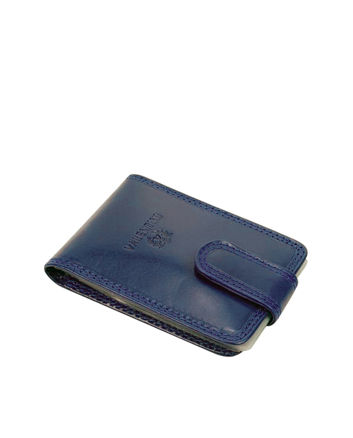 NOVČANIK ETUI ZA KARTICE LEATHER BLUE Alba Valentini