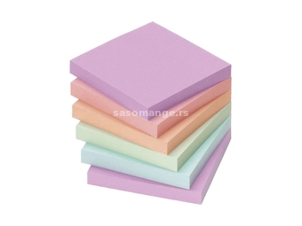 Blok samolepljiv 75x75mm 100L Info Notes 5854-80 pastel-sortirano