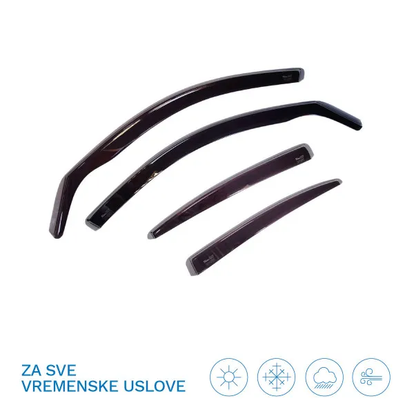 NISSAN QASHQAI +2 BOČNI VETROBRAN ZA MODEL SA 5-RO VRATA (SET/PREDNJI/ZADNJI) 2008-2013G.