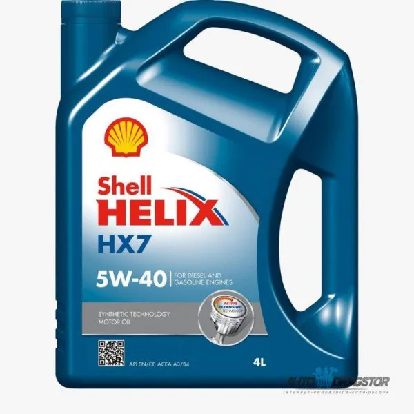 ULJE SHELL HELIX HX7 5W-40 4L