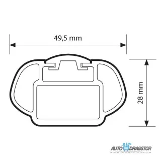 KROVNI NOSAČI "IN-RAIL"ALU ŠIPKE SET 120CM,MAX RAZMAK IZMEDJU ŠINA 115CM,MAX NOSIVOST 100KG